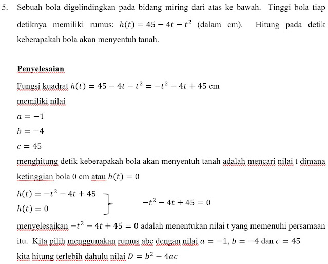 PENERAPAN FUNGSI KUADRAT MATEMATIKA KELAS 9 - Media Pembelajaran Online ...