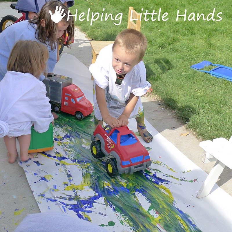 Pieces by Polly: Fun with Tire Tracks