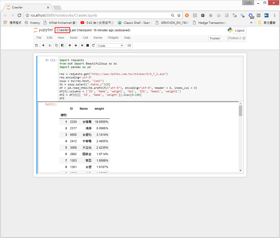 iInfo 資訊交流: Jupyter notebook 操作(5) --- 在 ipynb 檔案 中 import 其他 ipynb 檔案 iInfo 資訊交流: Jupyter notebook 操作(5) --- 在 ipynb 檔案 中 import 其他 ipynb 檔案