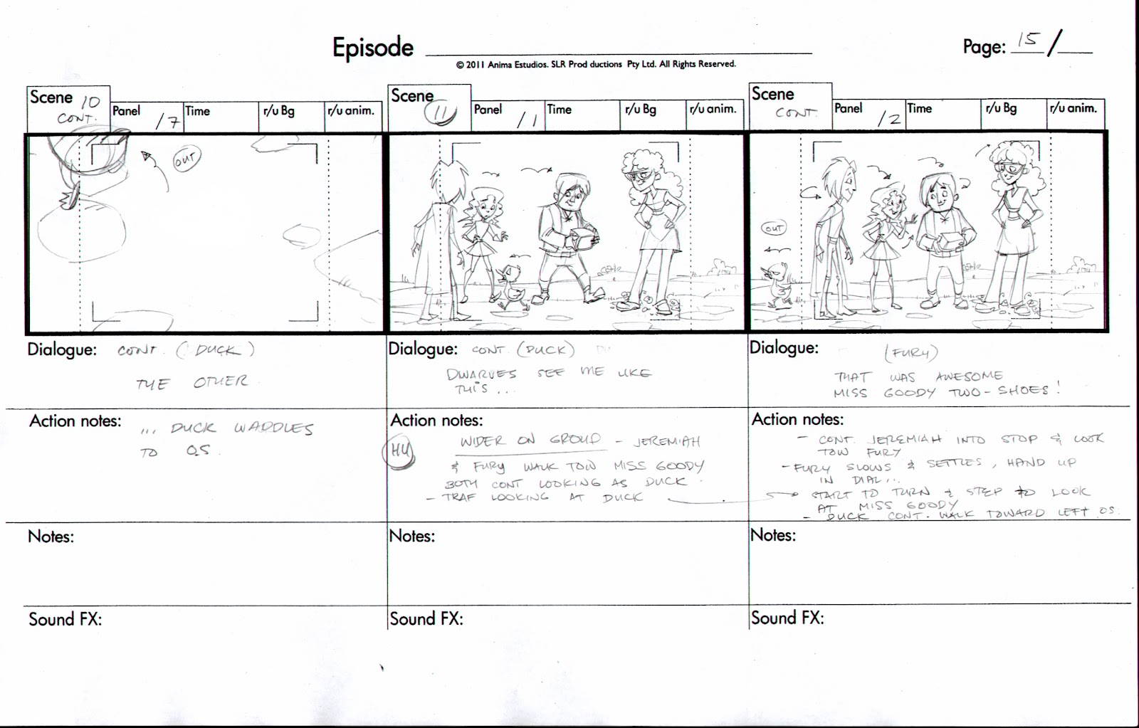 Story board work by Golden Street Animation: These are examples of the ...