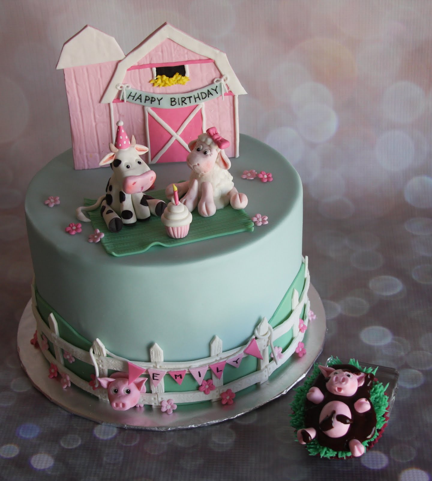 Tammy's Frosted Memories: Pink Barnyard Cake