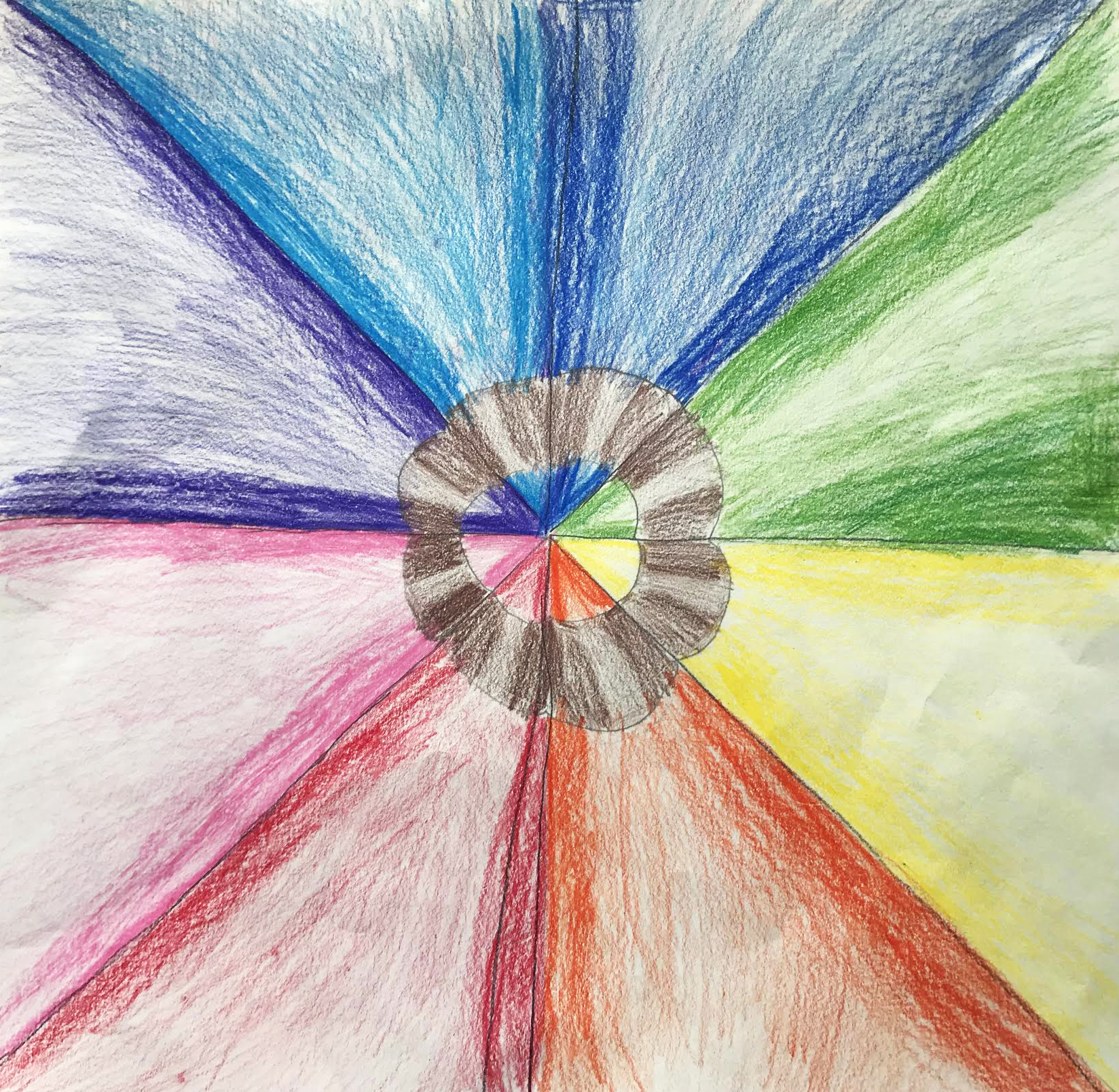 COLORED PENCIL COLOR WHEEL