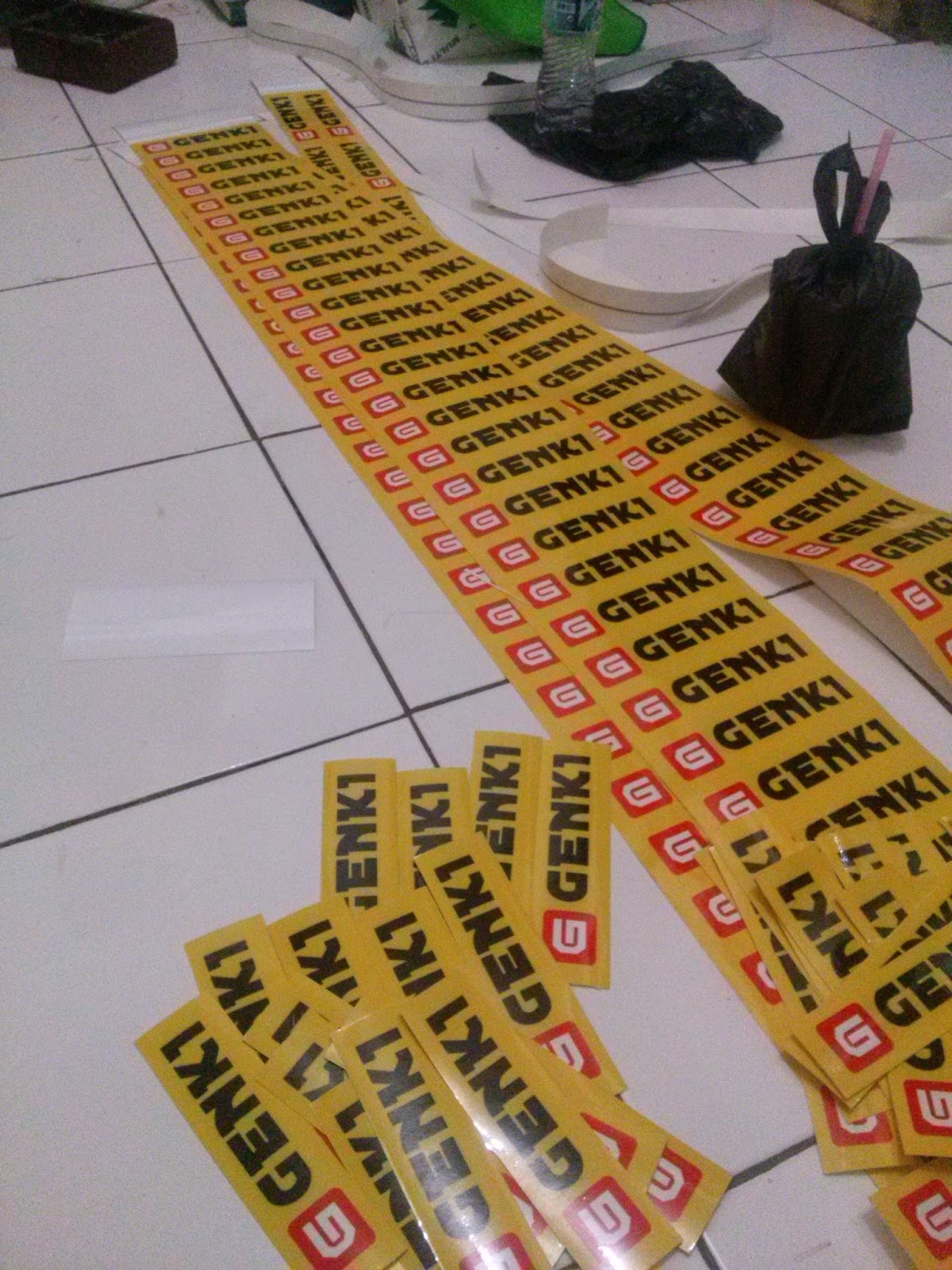 cetak sticker warranty