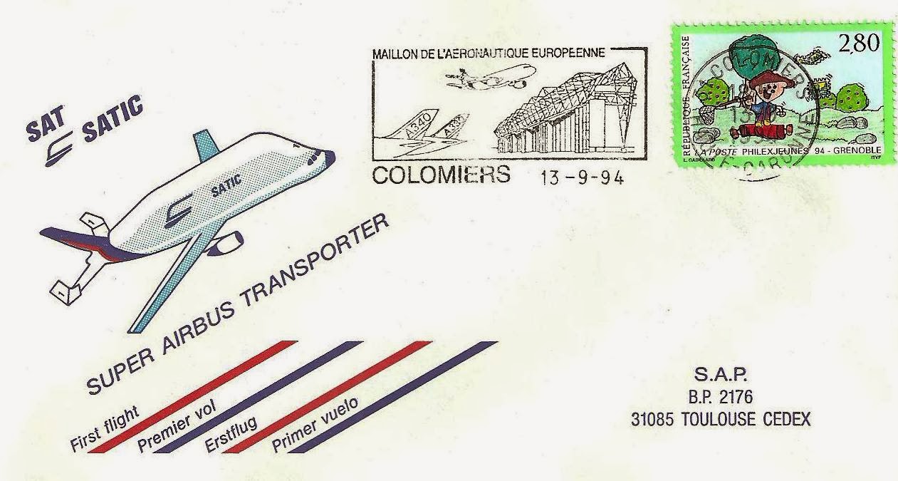 Aircraft Manufacturer and Special Flight Covers: Airbus First Flight Covers