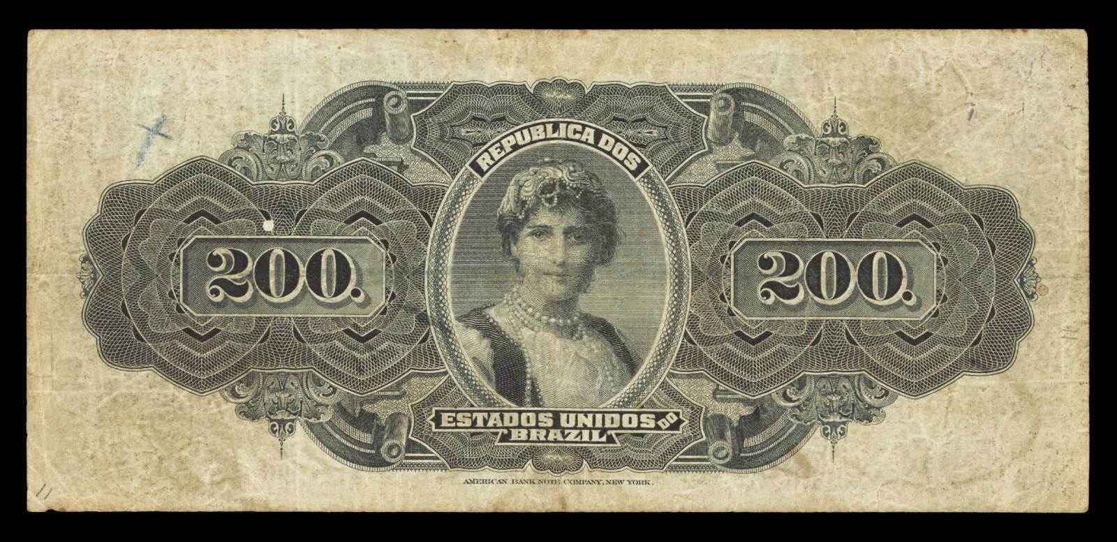 Brazil 200 Mil Reis banknote 1908|World Banknotes & Coins Pictures ...