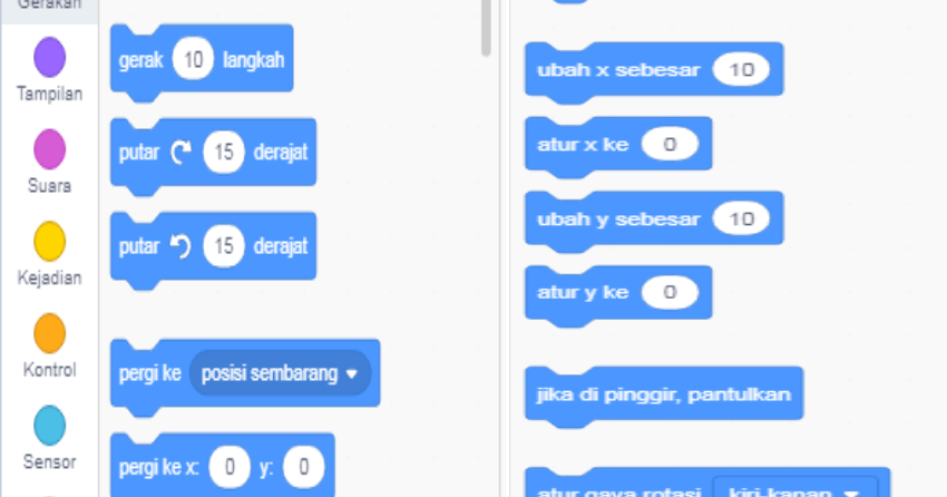 BLOK KODE PADA SCRATCH ~ Belajar TIK BLOK KODE PADA SCRATCH ~ Belajar TIK