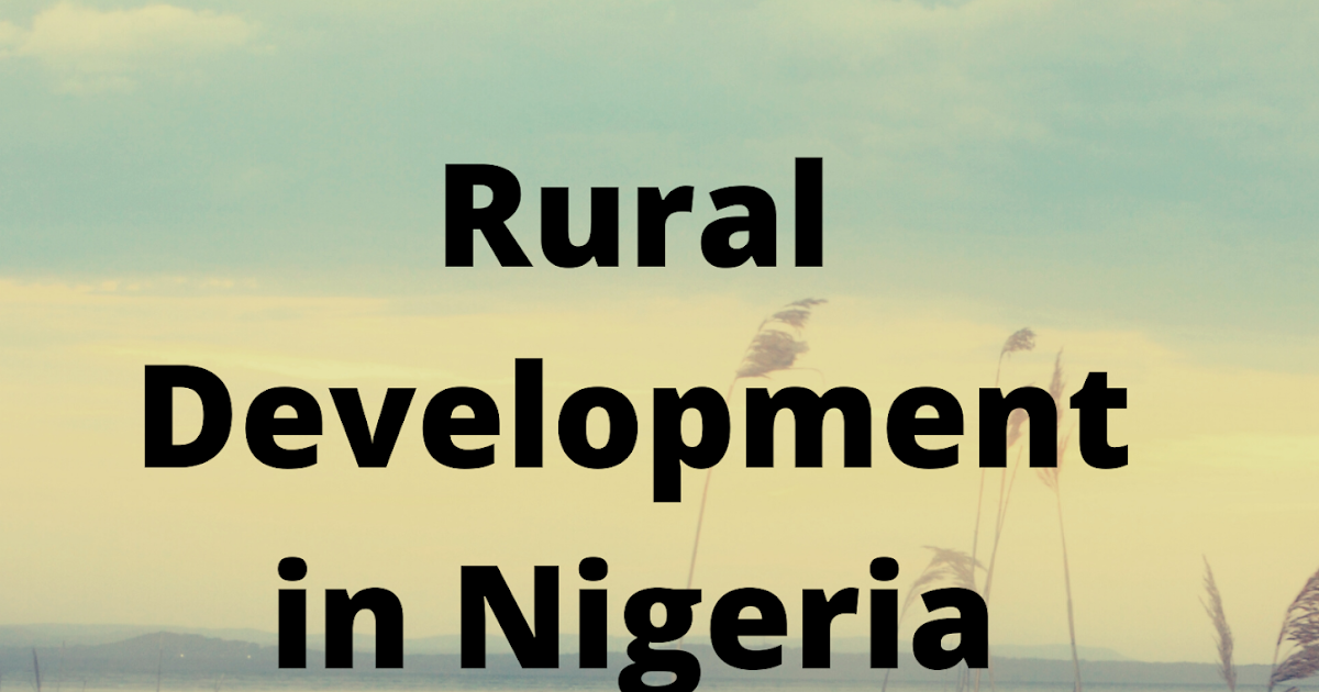 Rural Development in Nigeria