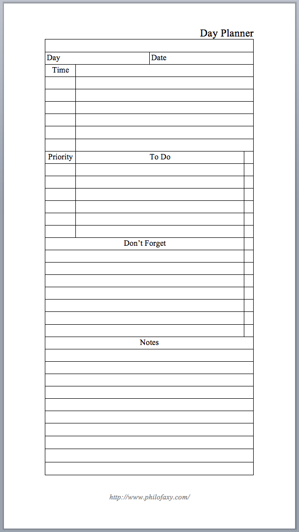 Philofaxy: Undated Diary Inserts