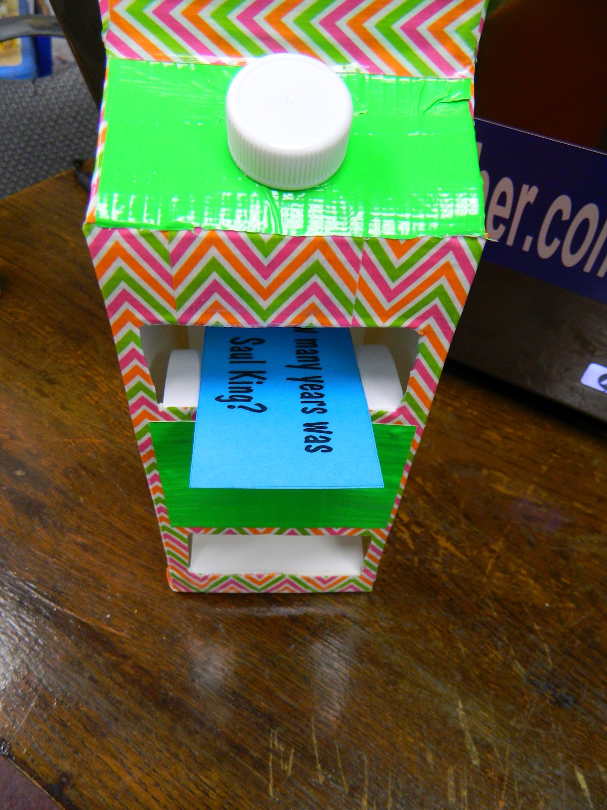 REVIEW WEEK—Milk Carton Chute