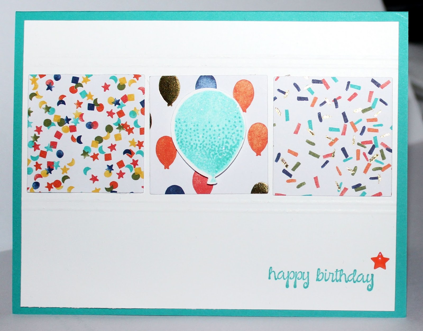 STS Cards: Birthday Squares