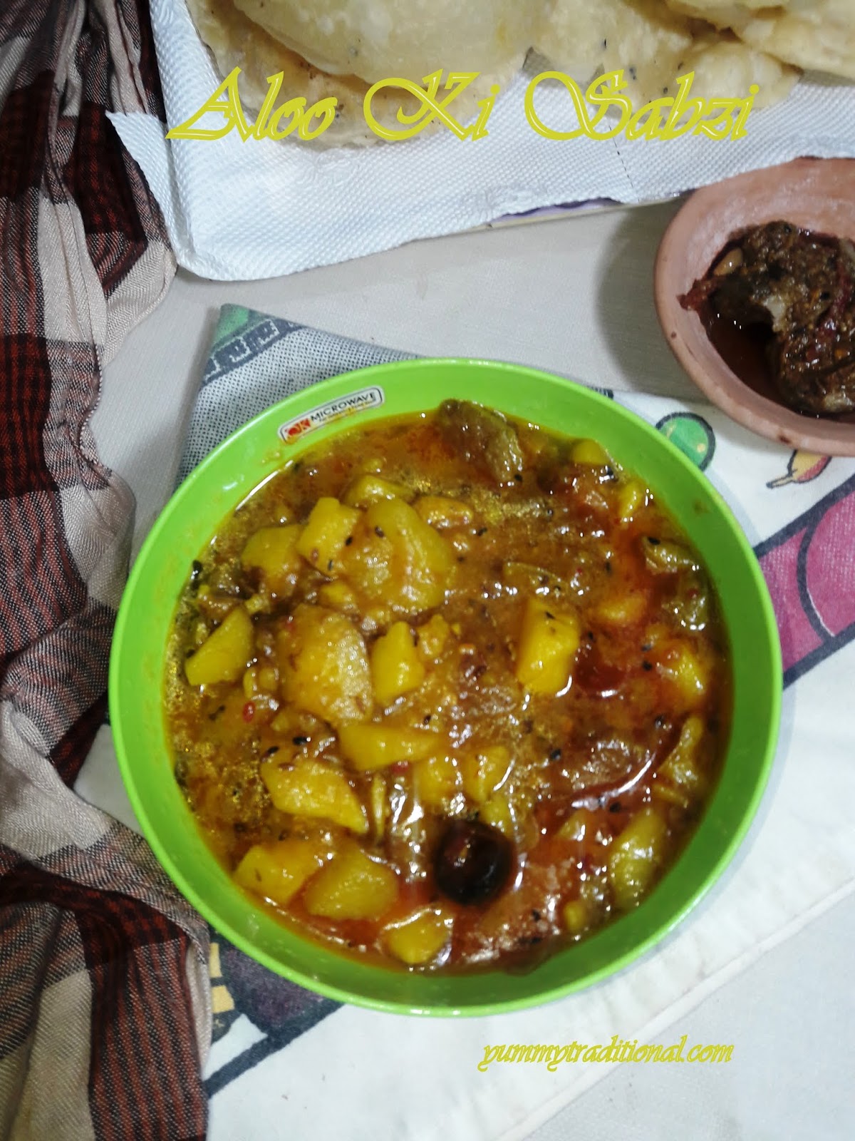 Aloo Sabzi Recipe - Yummy Traditional