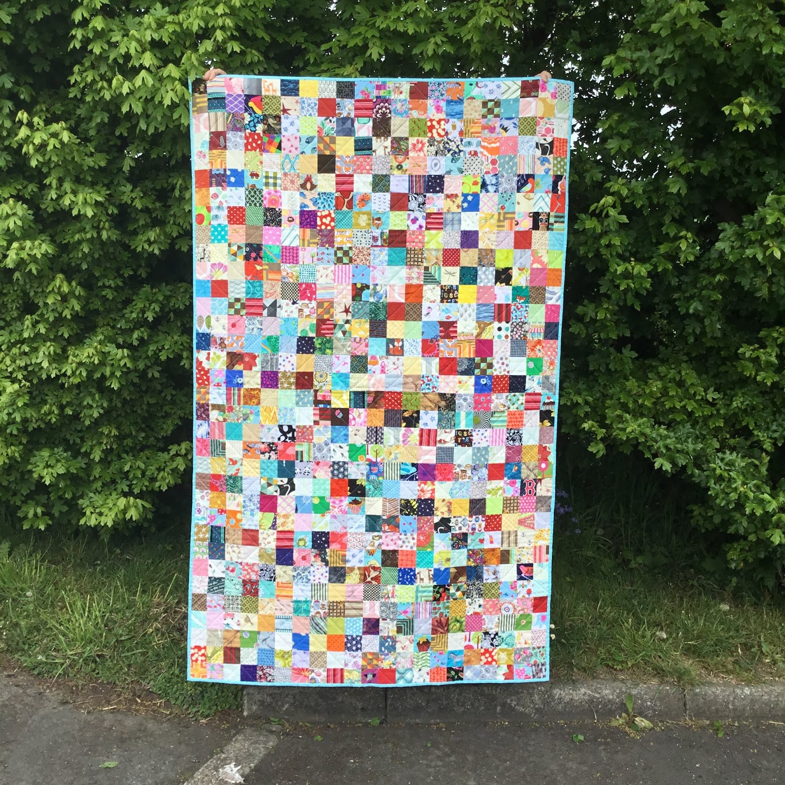 Crafty lil mouse stitches: postage stamp quilt