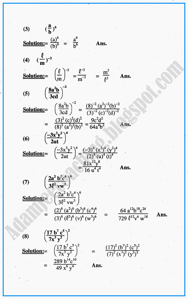 Adamjee Coaching: Exercise 2.4 - System of Real Numbers, Exponents and ...
