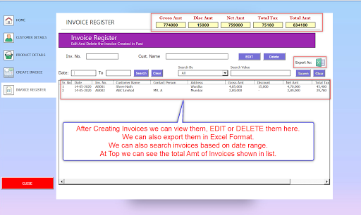 The Functions In Microsoft Excel Invoice Generator V2 Using Excel Userform