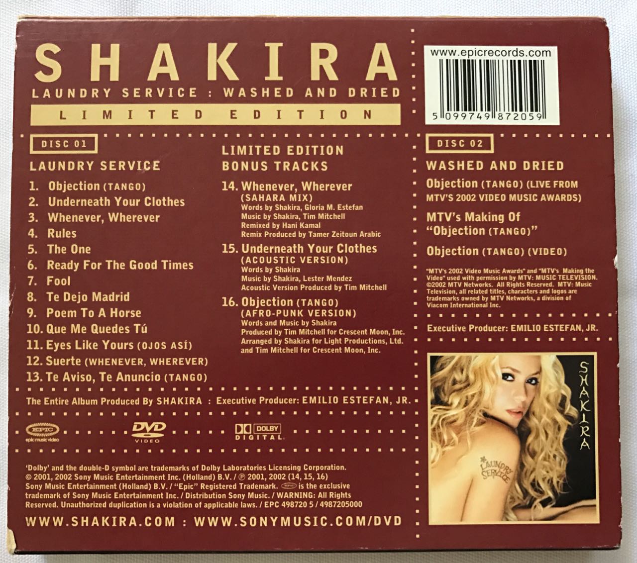 Cds Collection Shakira Laundry Service Whased And Dried UK cds-collection-shakira-laundry-service-whased-and-dried-uk