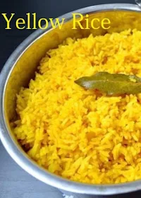 Yummy Traditional : Plain Yellow Rice Recipe