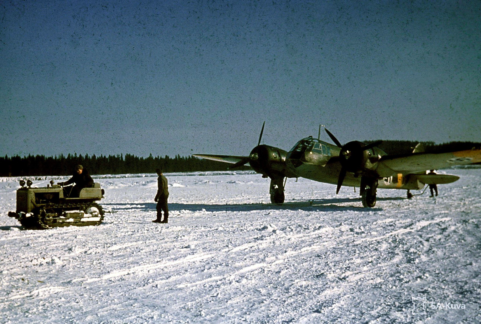World War II in Color: A Finnish Air Force Bristol Blenheim Bomber on ...