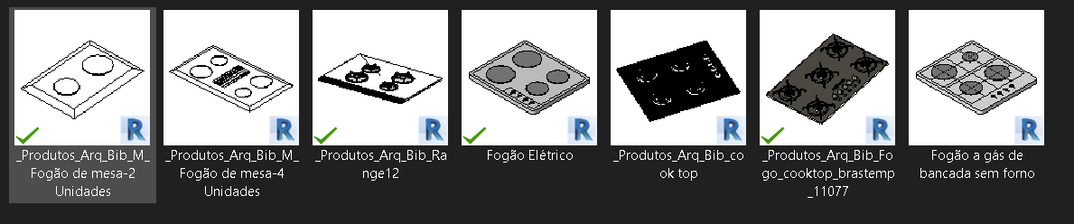 Cooktops básicos em Revit - Famílias Revit