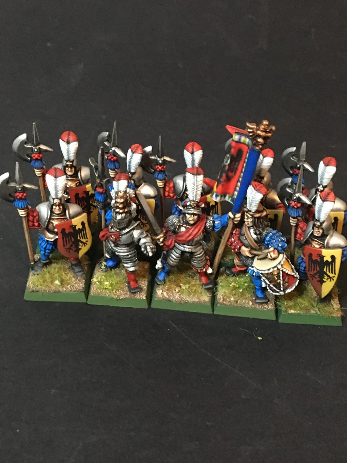 Spanish Lead Painting: Classic GW Empire halberdiers