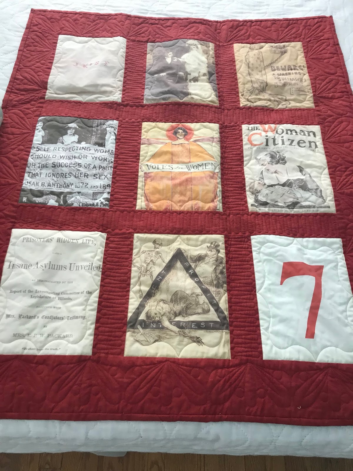 Pennsylvania Piecemaker: Quilt Notes: The Colors of Suffrage