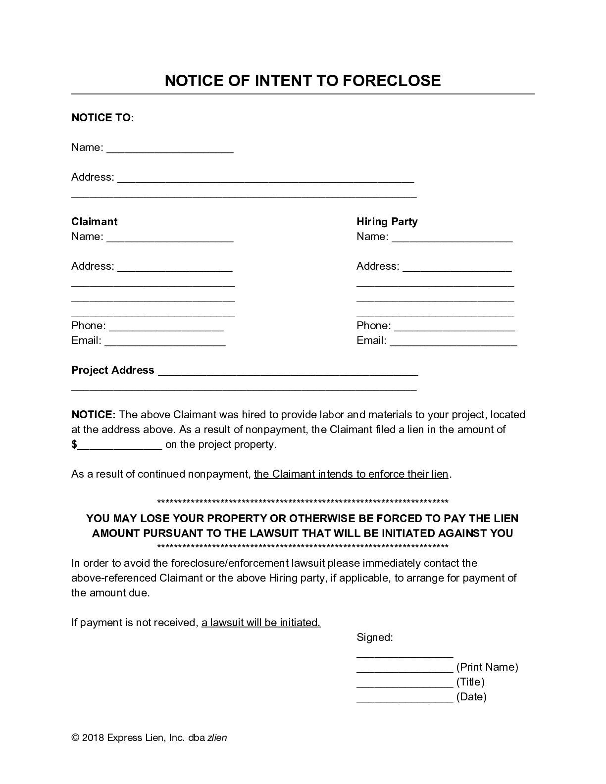 Free Foreclosure Letter Template ~ Resume Letter