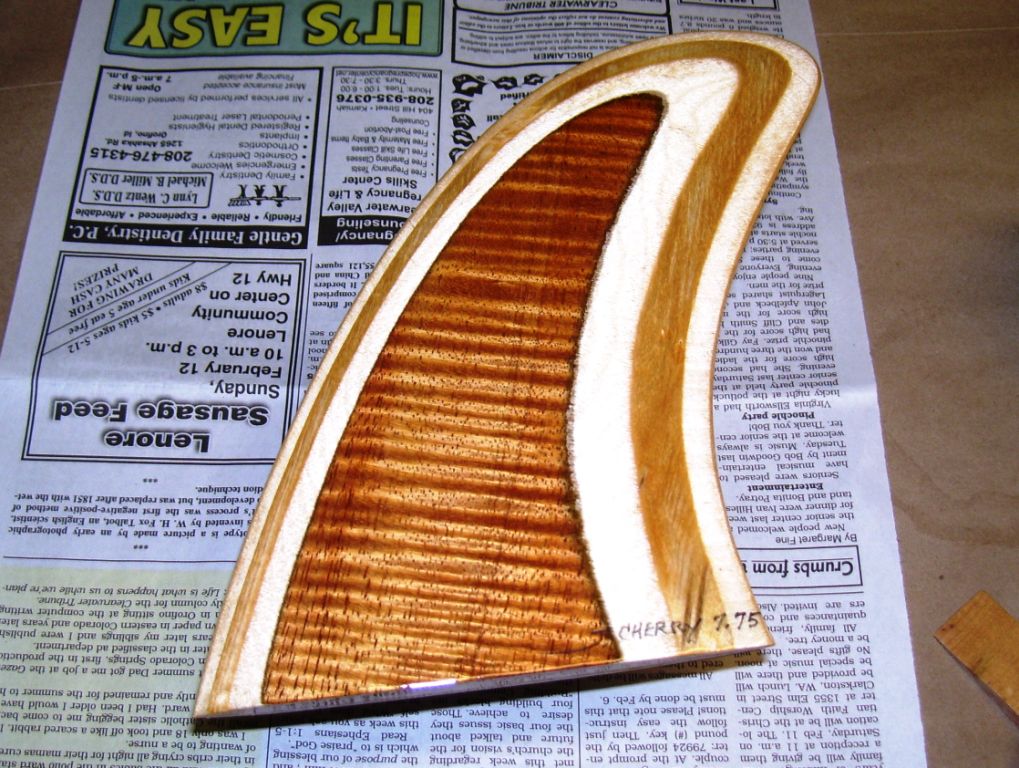 Oak Foils Custom Surfboards: Custom wood fins by John Cherry