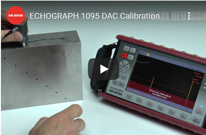 ECHOGRAPH UT FLAW DAC CALIBRATION