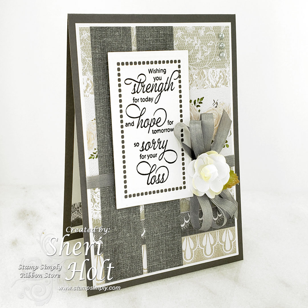 Stamp Simply Sympathy Sentiments SET 2 Card