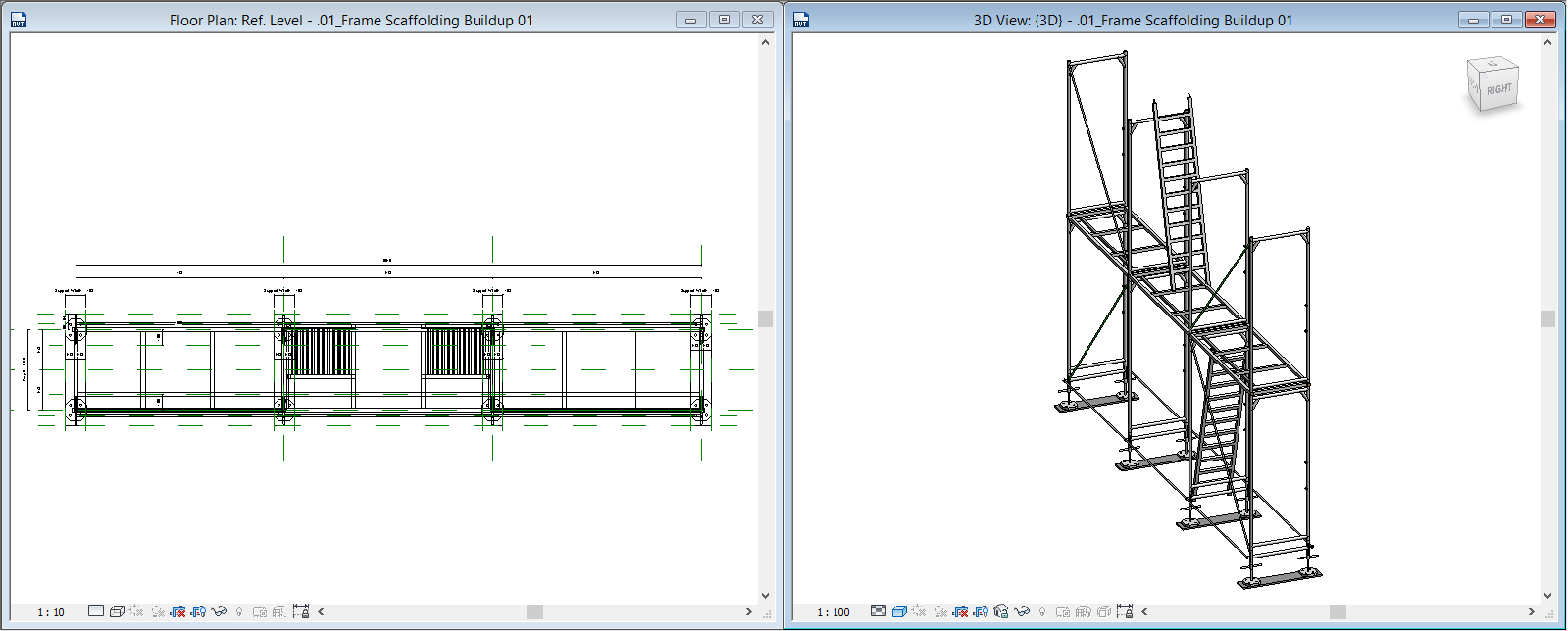Revit Recess: Parametric Revit Scaffolding
