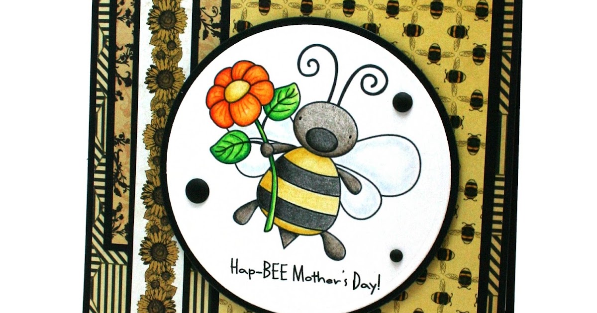 Hap-BEE Mother's Day! bee card | Paperesse