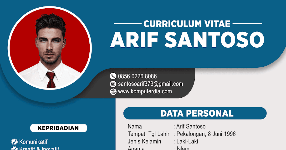 10 Contoh Cv Taaruf Yang Simple Terupdate - Galeri Jobseeker