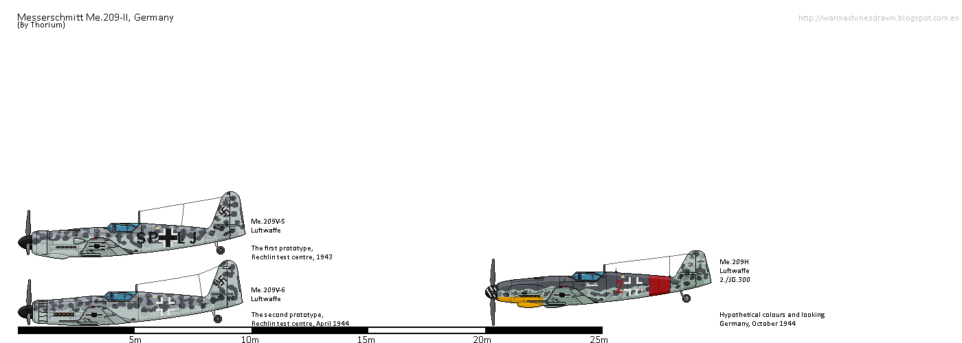 War Machines Drawn: Messerschmitt Me.209-II