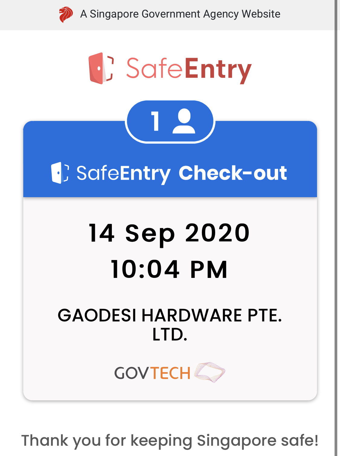 Safe Entry Check in Tips : 5 ways to check in Faster - TheWackyDuo.com ...