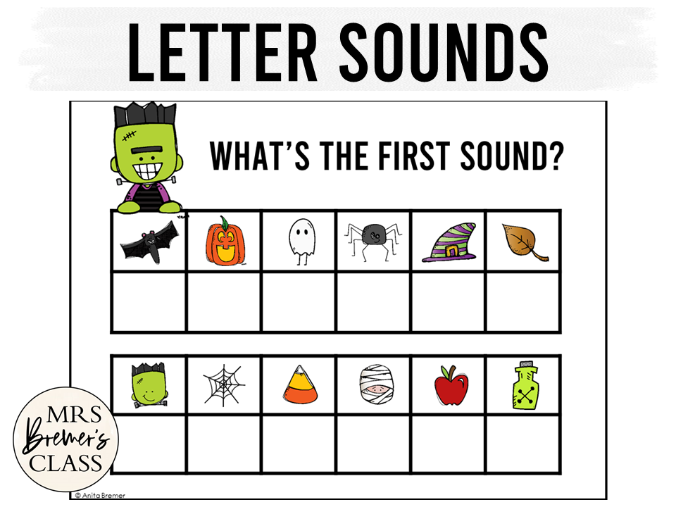 Kindergarten Halloween Centers | Math and Literacy Activities | Mrs ...