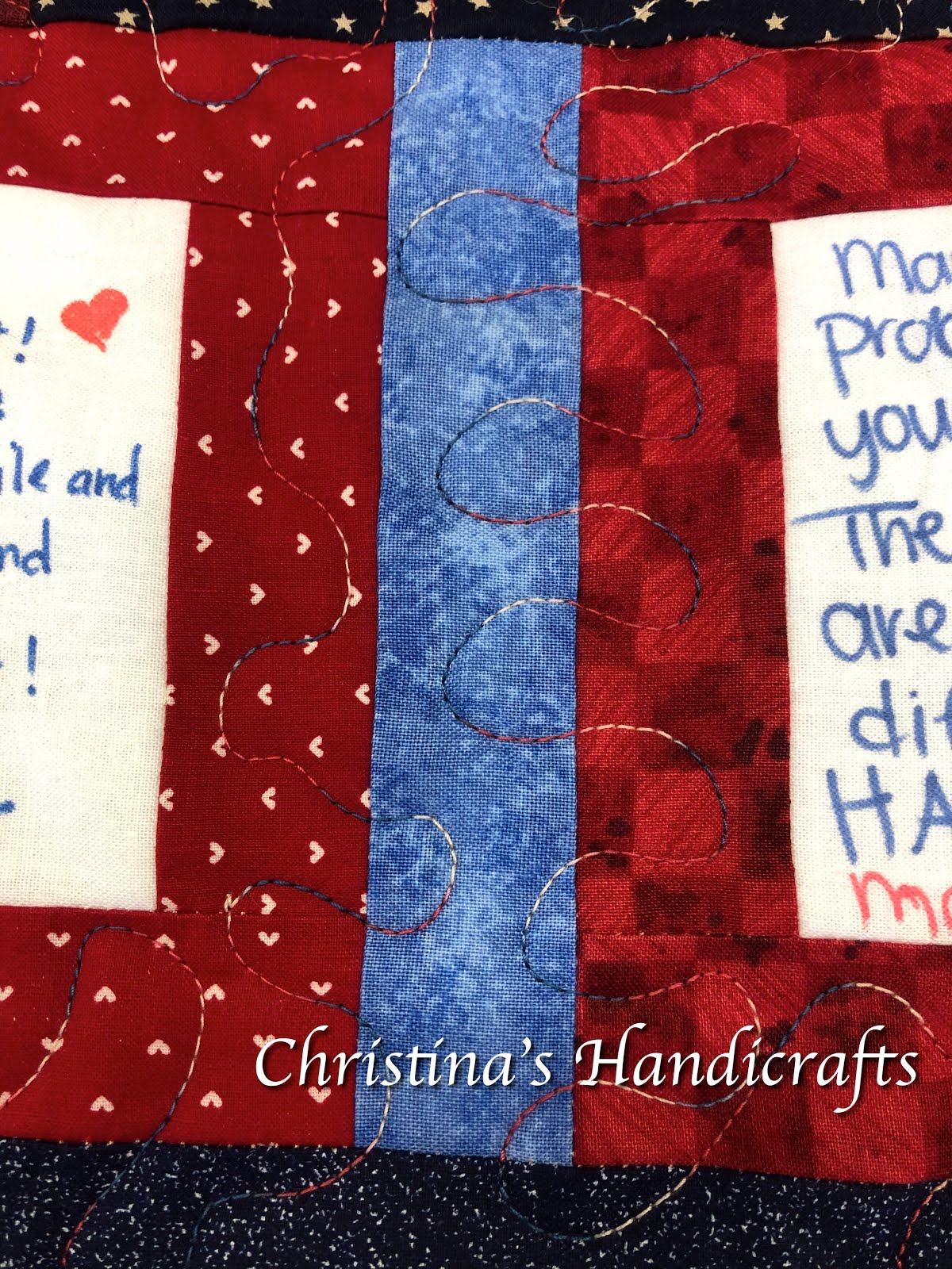 Christina's Handicrafts: Retirement Quilt Finished!