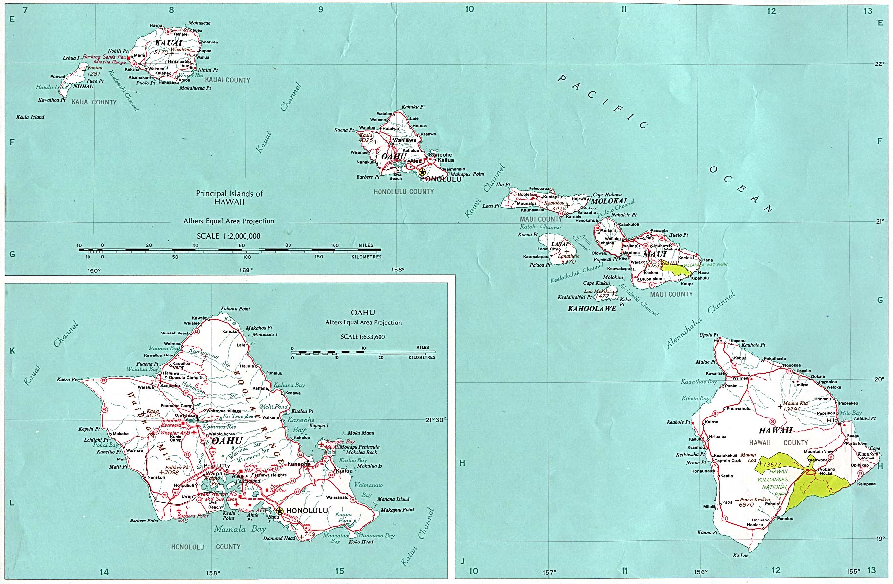 Hawaii State Map