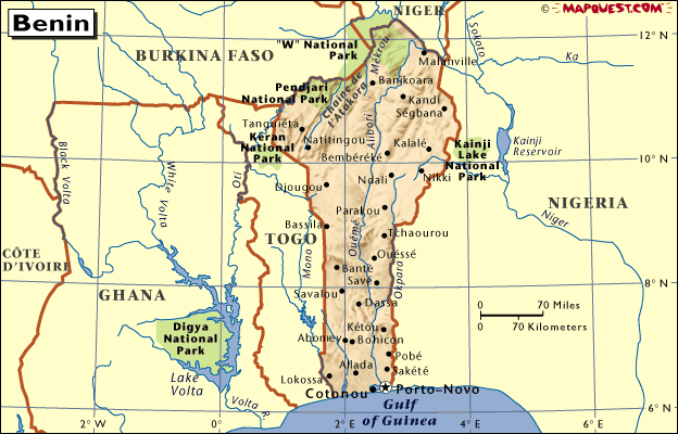 BENIN - GEOGRAFÍA E HISTORIA DE BENIN