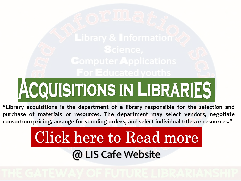 Acquisitions in Libraries
