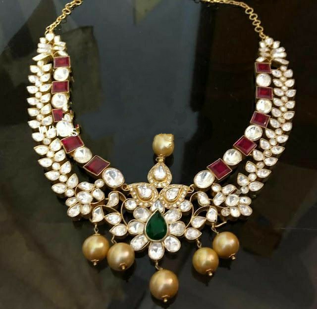 Polki necklace designs