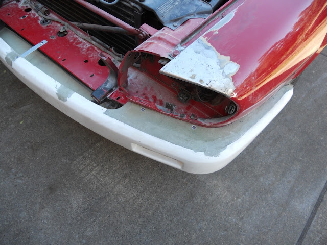 Jaguar XJS Restoration : XJR-S bumper install
