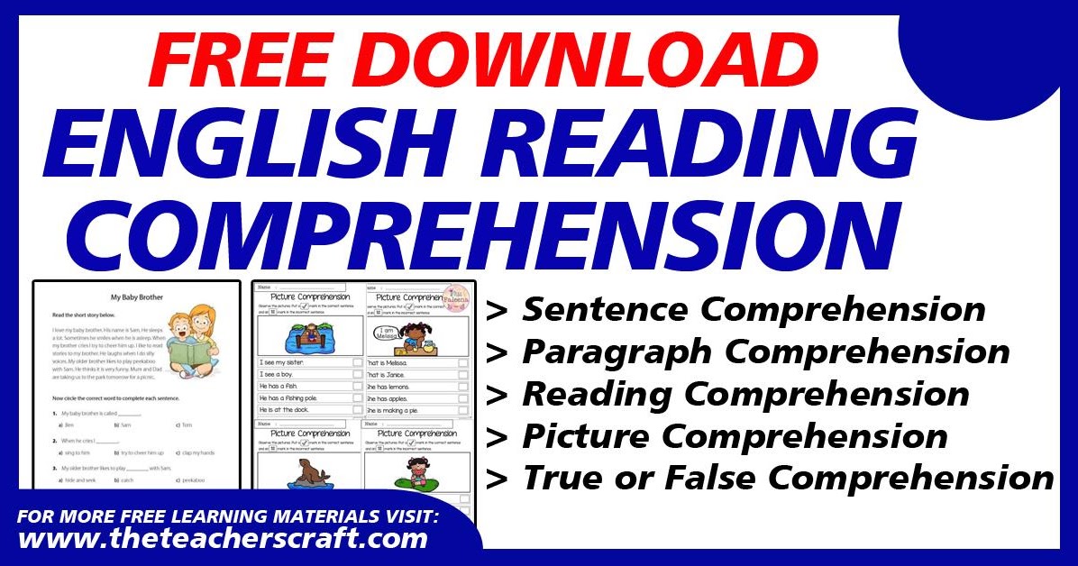 ENGLISH READING COMPREHENSION - The Teacher's Craft