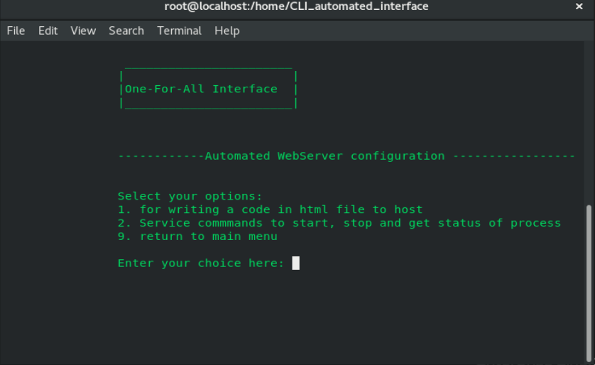 Automation Using Python Menu-Driven Program