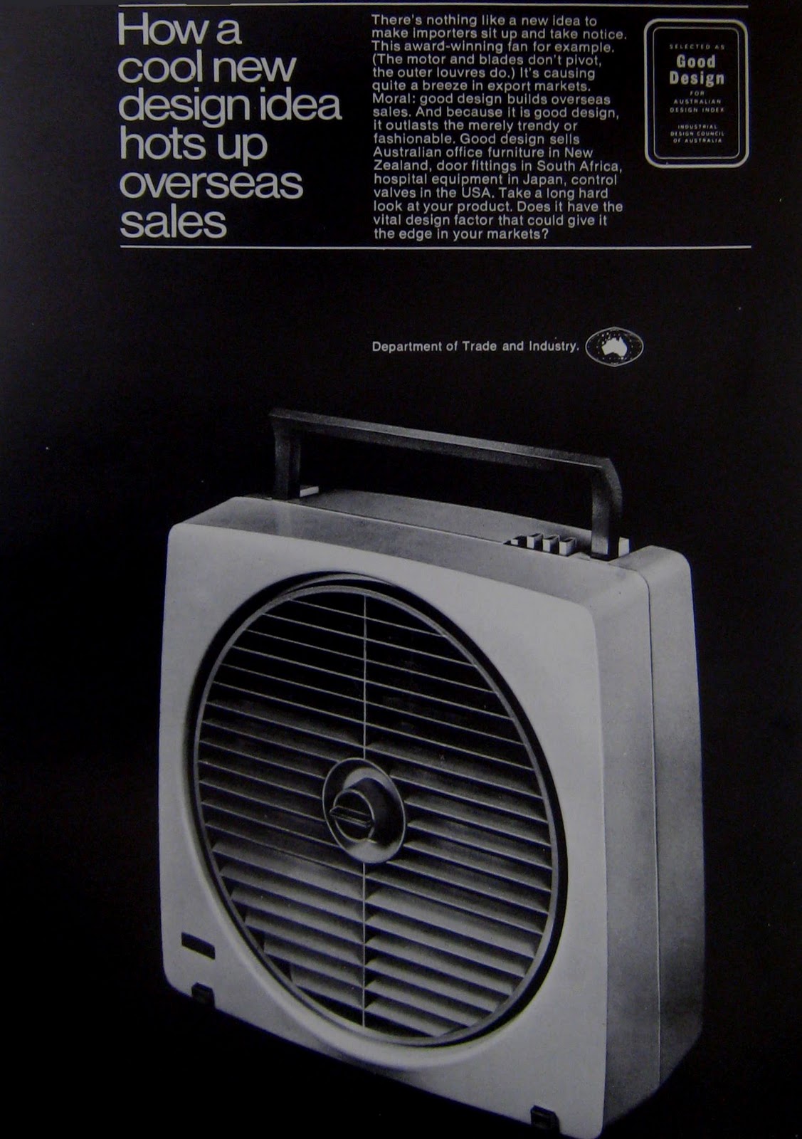 Industrial Design in Victoria Australia: Mistral - Gyro TwinAire fans