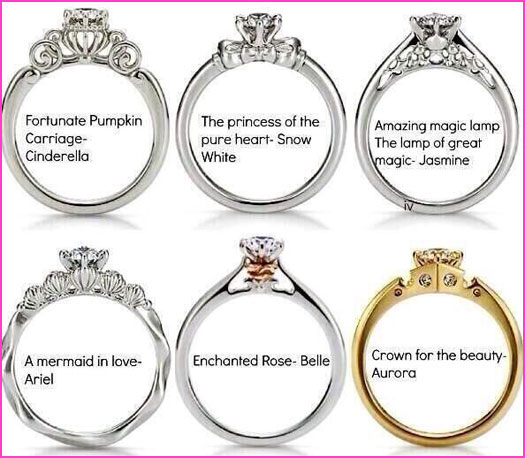 Bubble Honey Tea: Disney Princess Engagement Rings