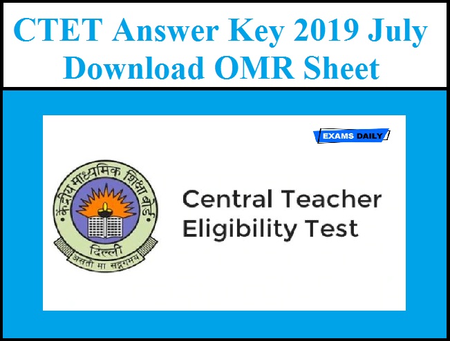 CTET answer key and OMR sheet ~ :: Edu Wings :: Information Hub