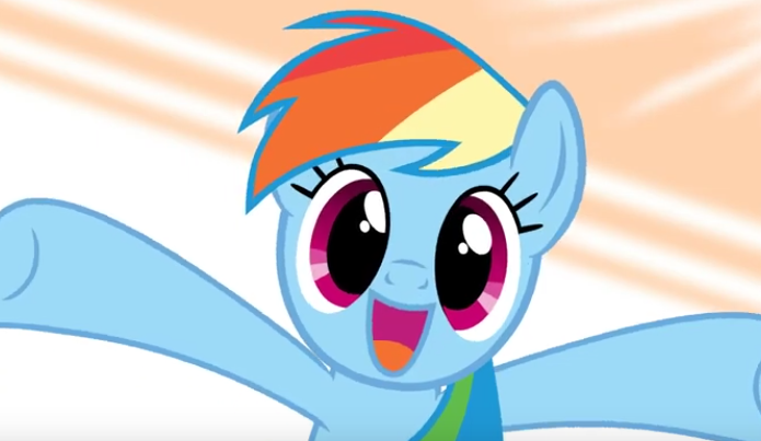 Mlp Rainbow Dash Happy