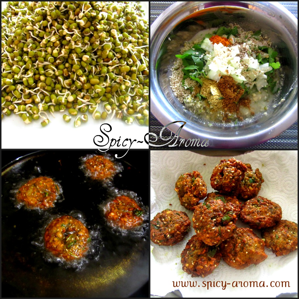 Sprouted Moong Vada | Spicy-Aroma