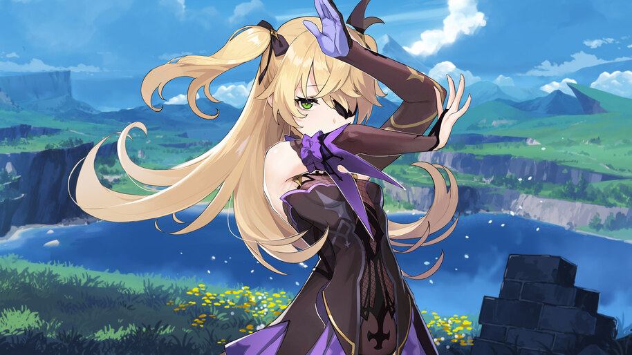 Fischl, Genshin Impact, 4K, #3.2978 Wallpaper PC Desktop