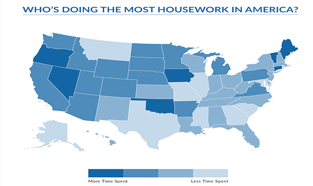 Who’s Doing the Most Housework in America? #infographic - Visualistan