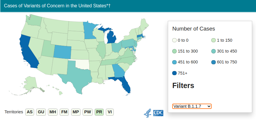 Avian Flu Diary: CDC:Updated COVID Variant Map & Growth Trends By State